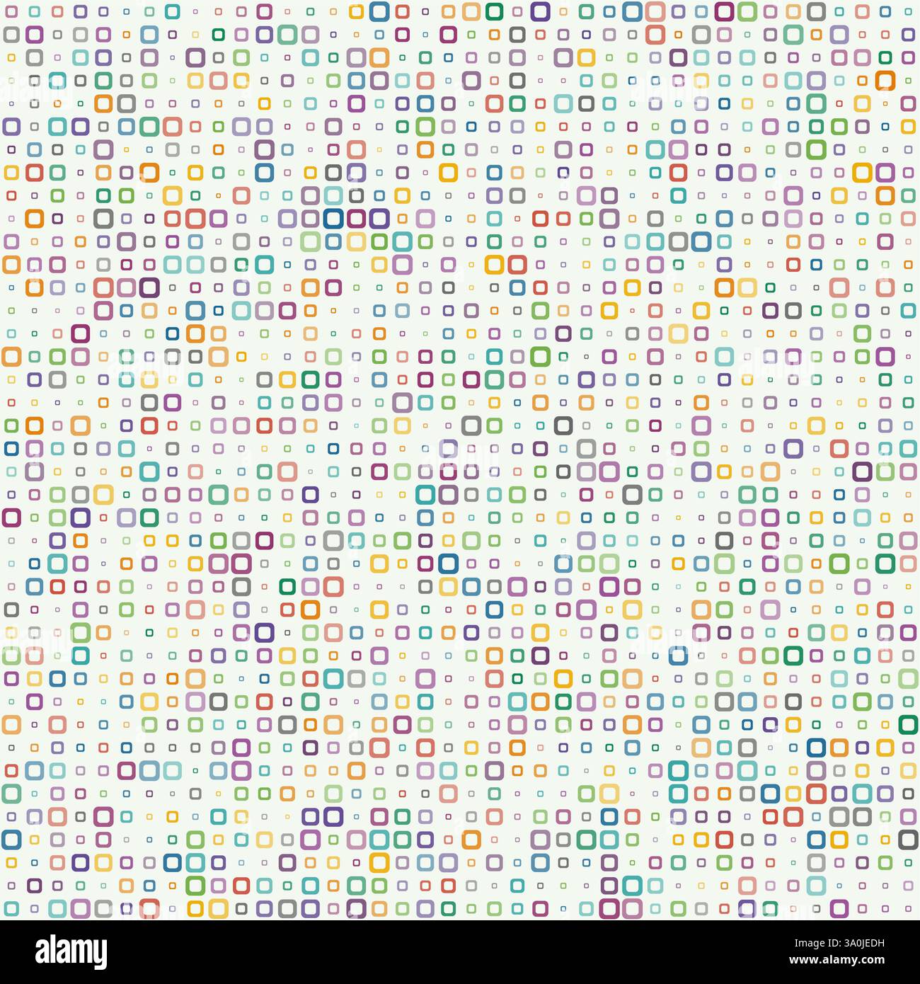 Abstract pattern. Rounded square frames in multiple colors. Earthy ...