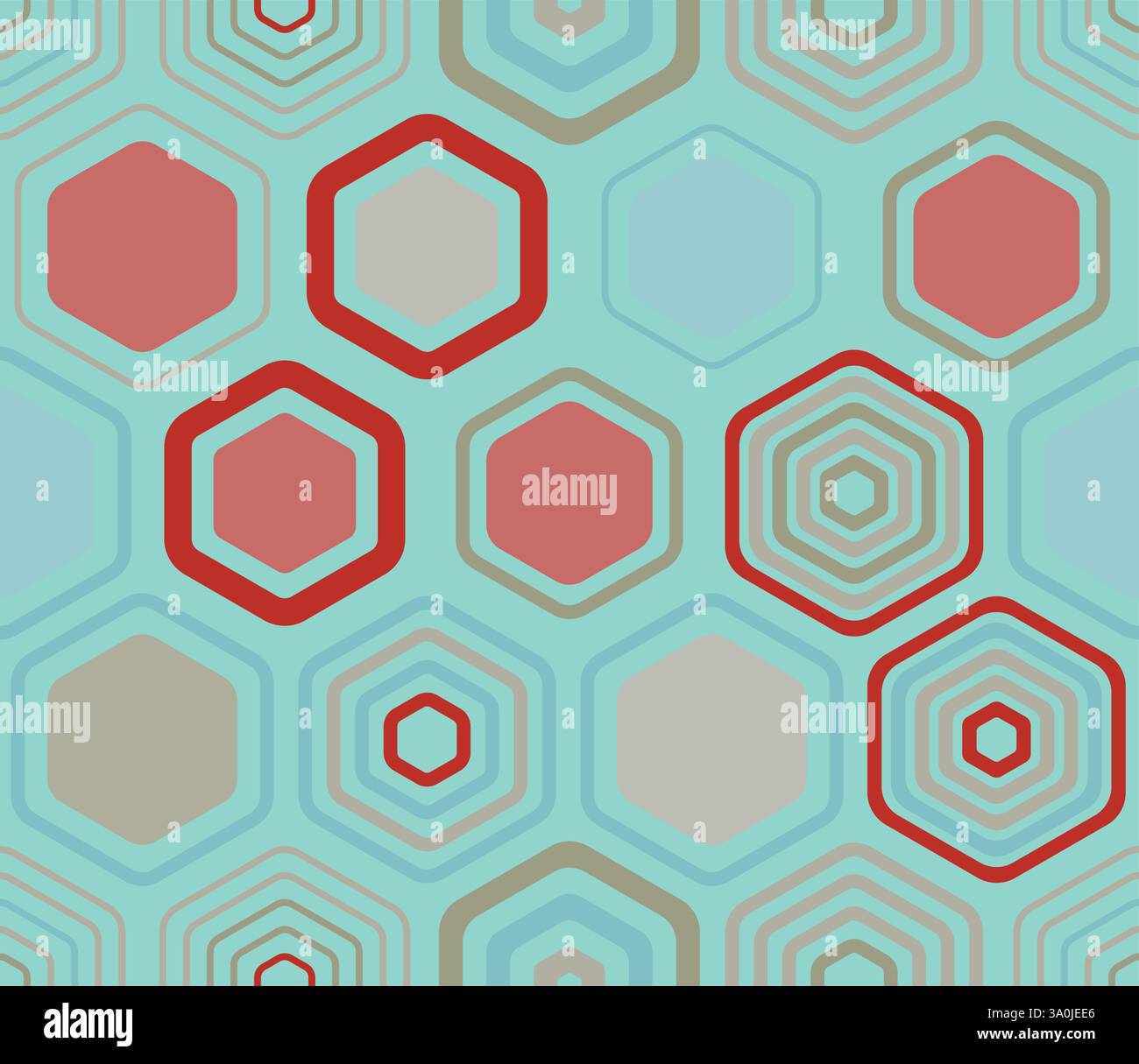 Background with Hexagon Pattern. Geometric elements of varied style and ...