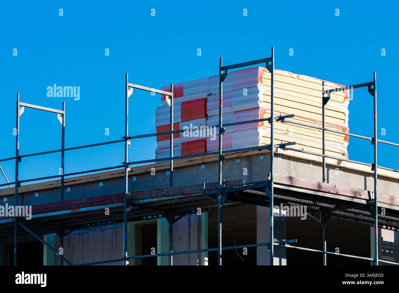 Scaffolding indicate ongoing development hi-res stock photography and ...