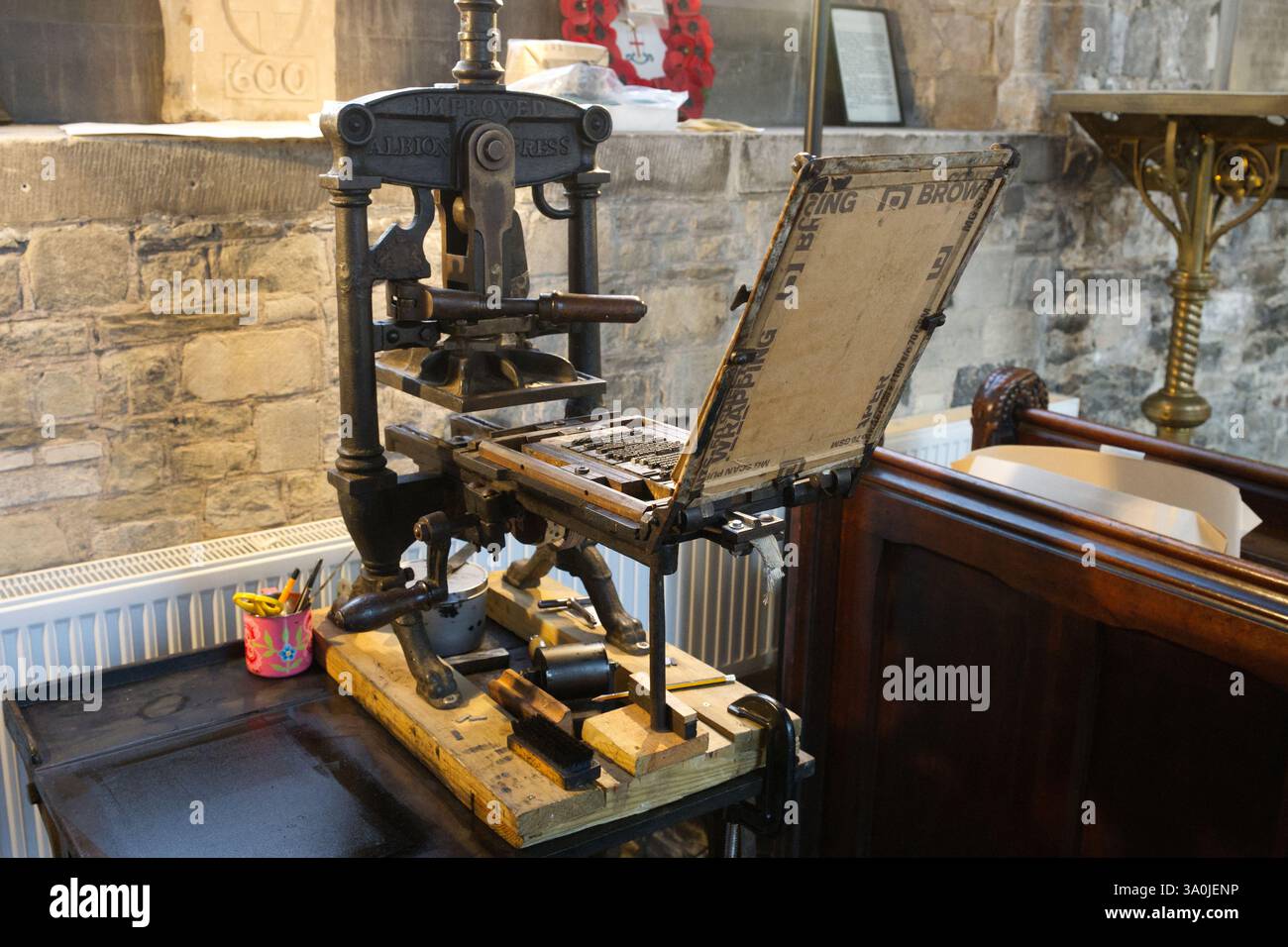 An Albion printing press at St Bartholomew the Great celebrating the ...