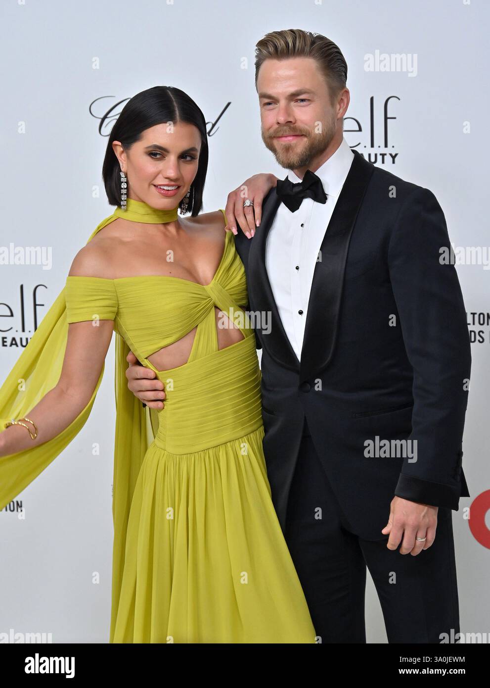 LOS ANGELES - MAR 2: Hayley Erbert, Derek Hough at the Elton John ...