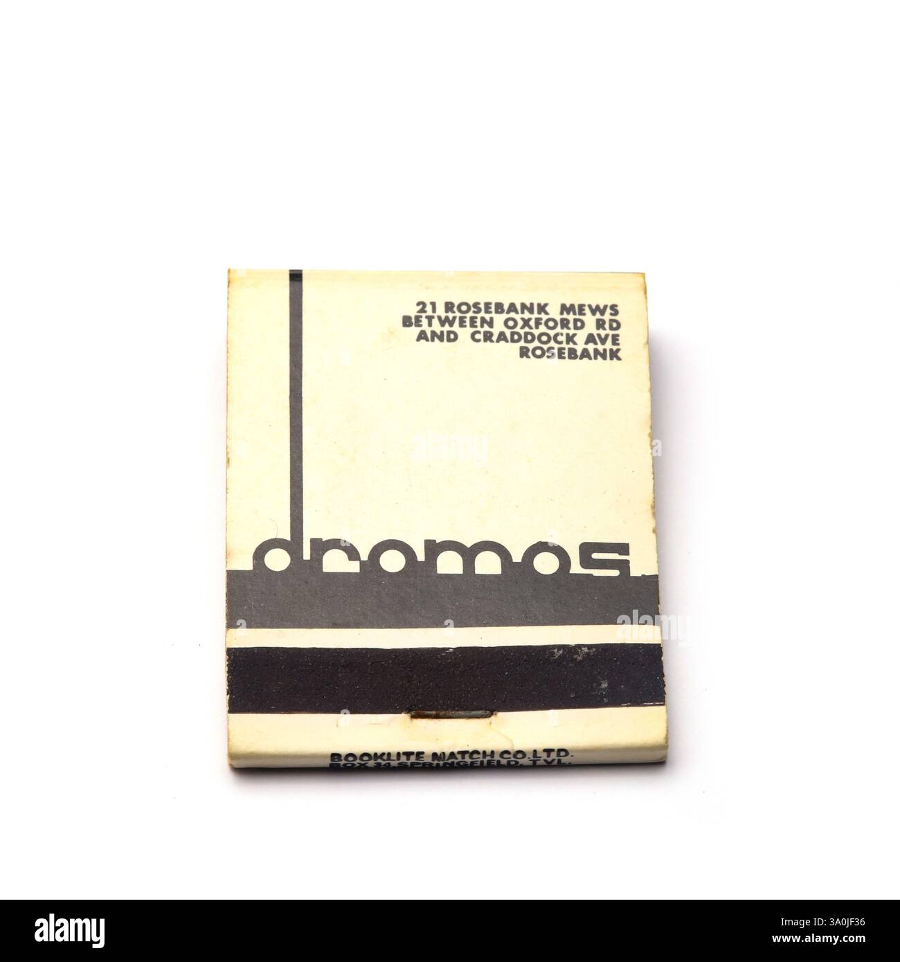 Dromos 1960's matchbook matches Stock Photo - Alamy