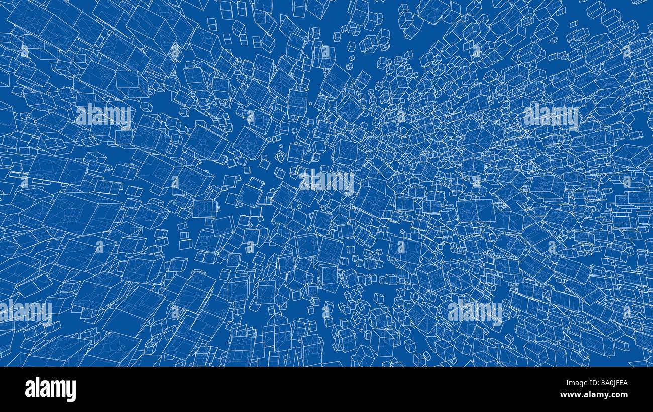 Wireframe Boxes. Sketch style Stock Vector Image & Art - Alamy