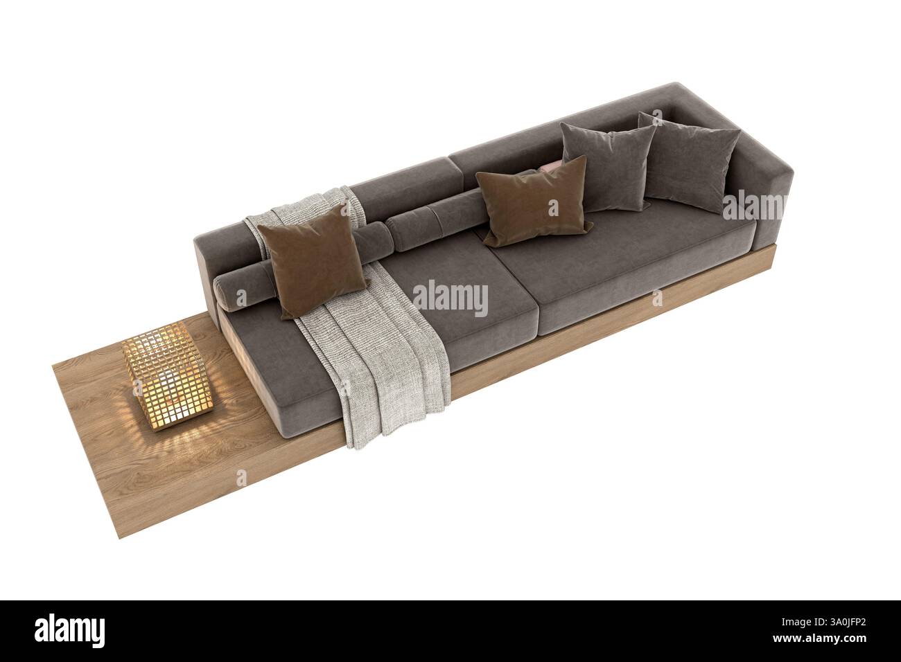 3d render modern sofa Stock Photo - Alamy