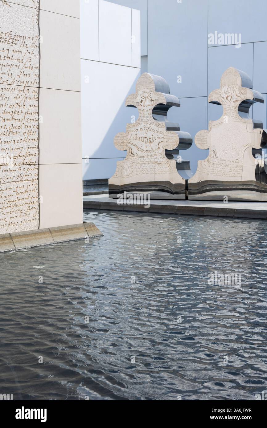 Abu Dhabi, UAE - December 2, 2024: Louvre is art museum located on ...