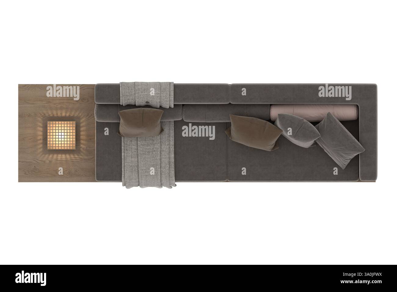 3d render modern sofa Stock Photo - Alamy