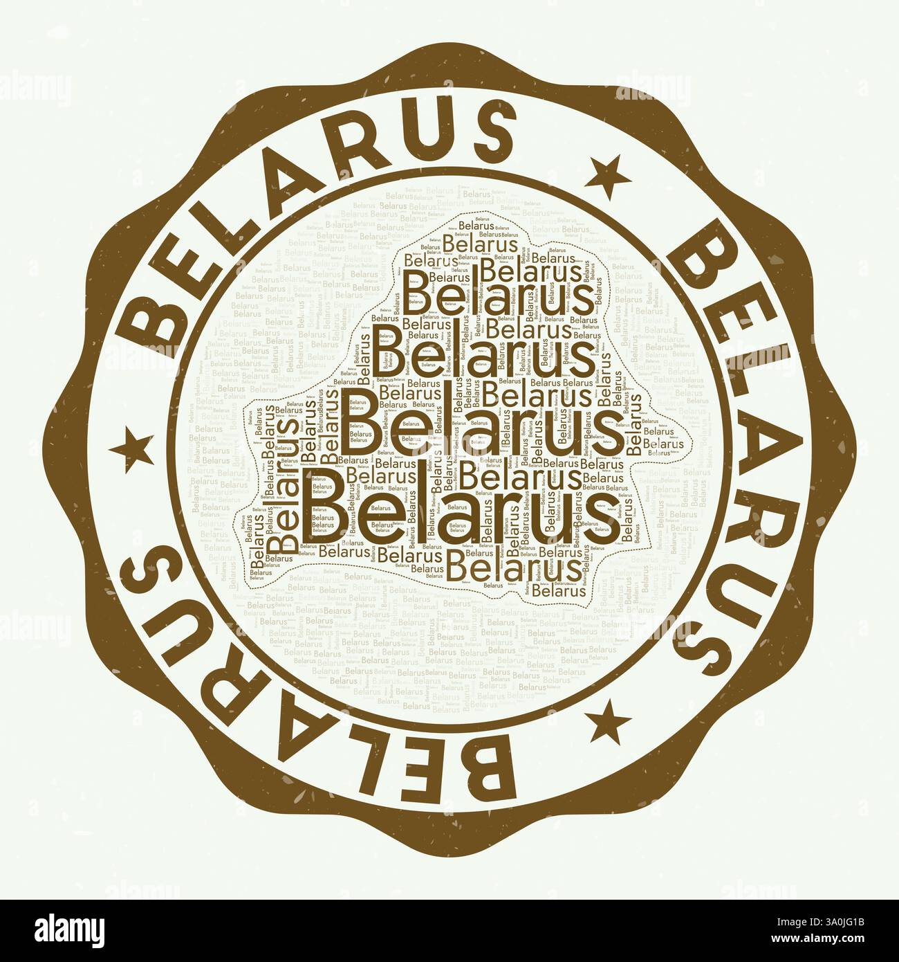 Belarus logo. Beautiful country badge with word cloud in shape of ...