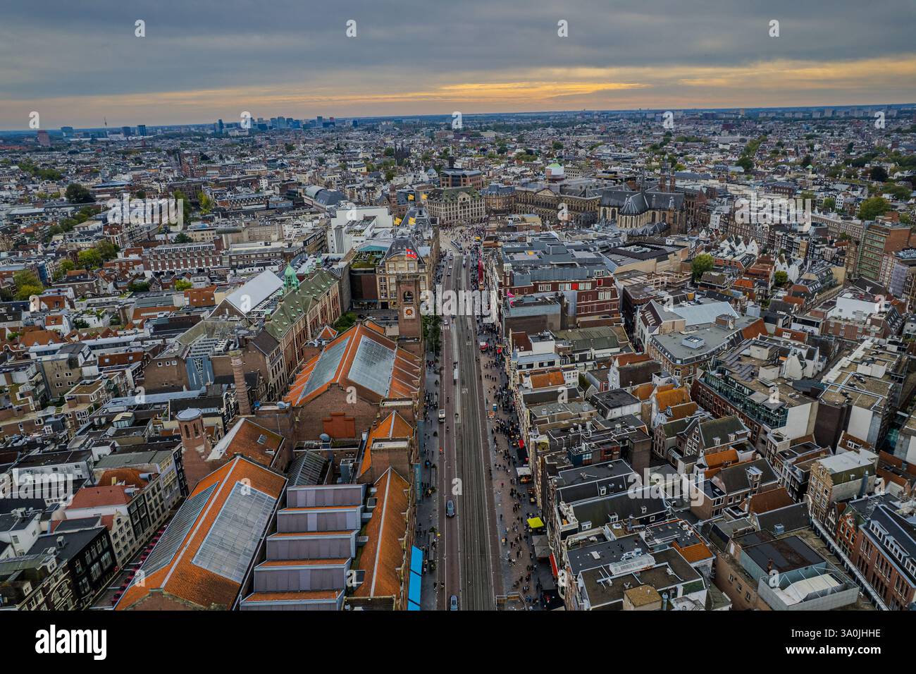 Stunning aerial view of Koninklijk Paleis - The Royal Palace in ...