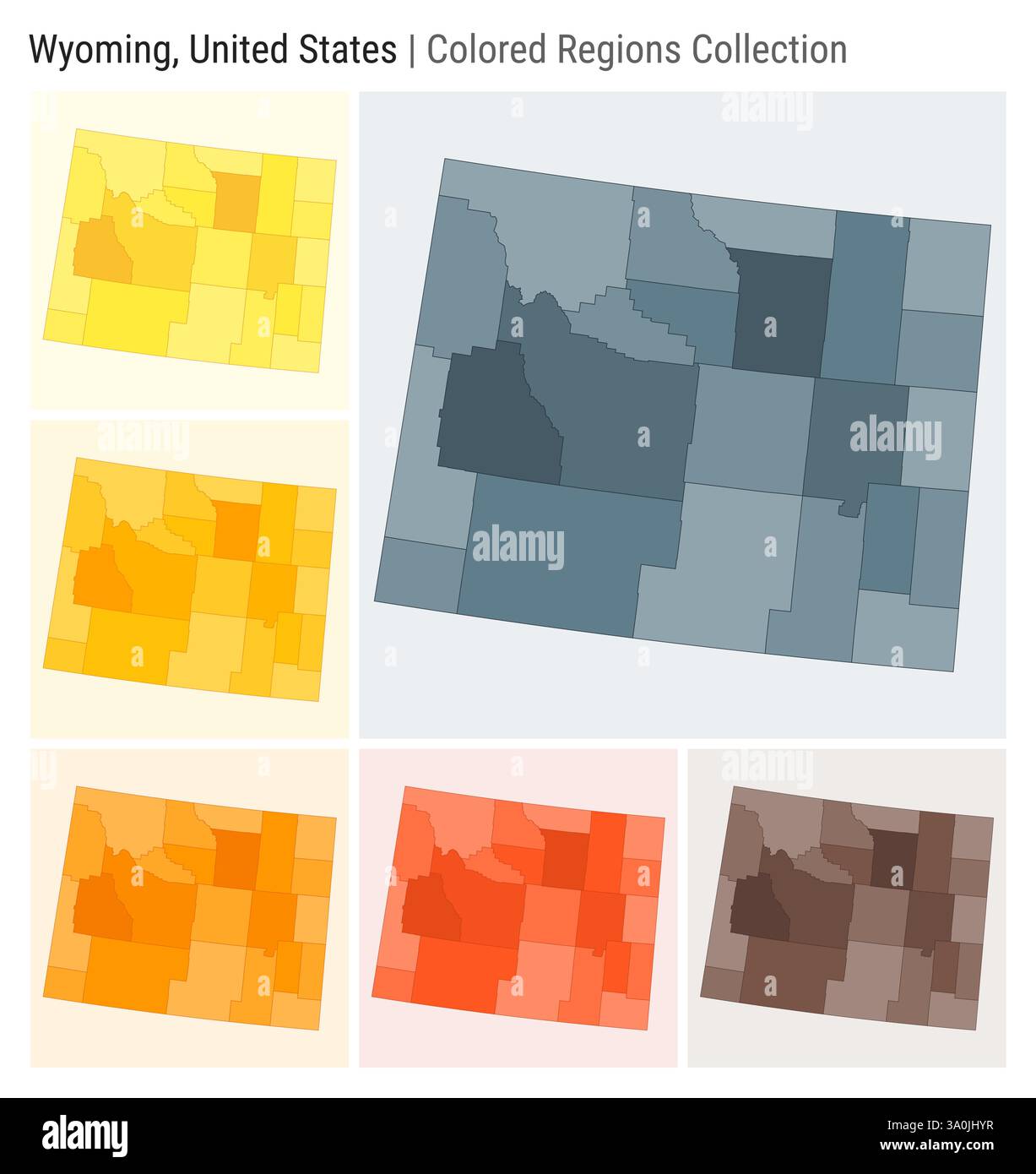 Cheyenne wyoming map hi-res stock photography and images - Alamy