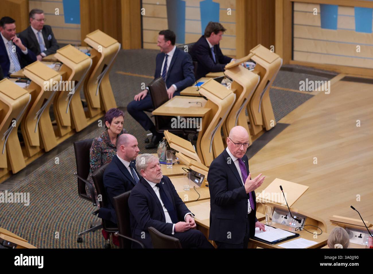 Edinburgh Scotland, UK 04 March 2025. First Minister John Swinney MSP ...