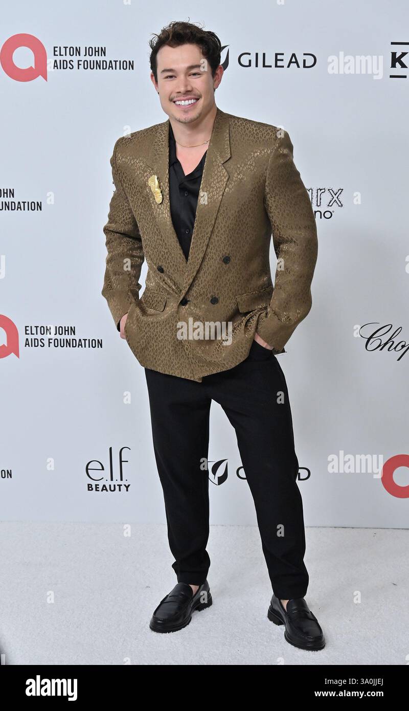 LOS ANGELES - MAR 2: Colton Tran at the Elton John Academy Awards ...