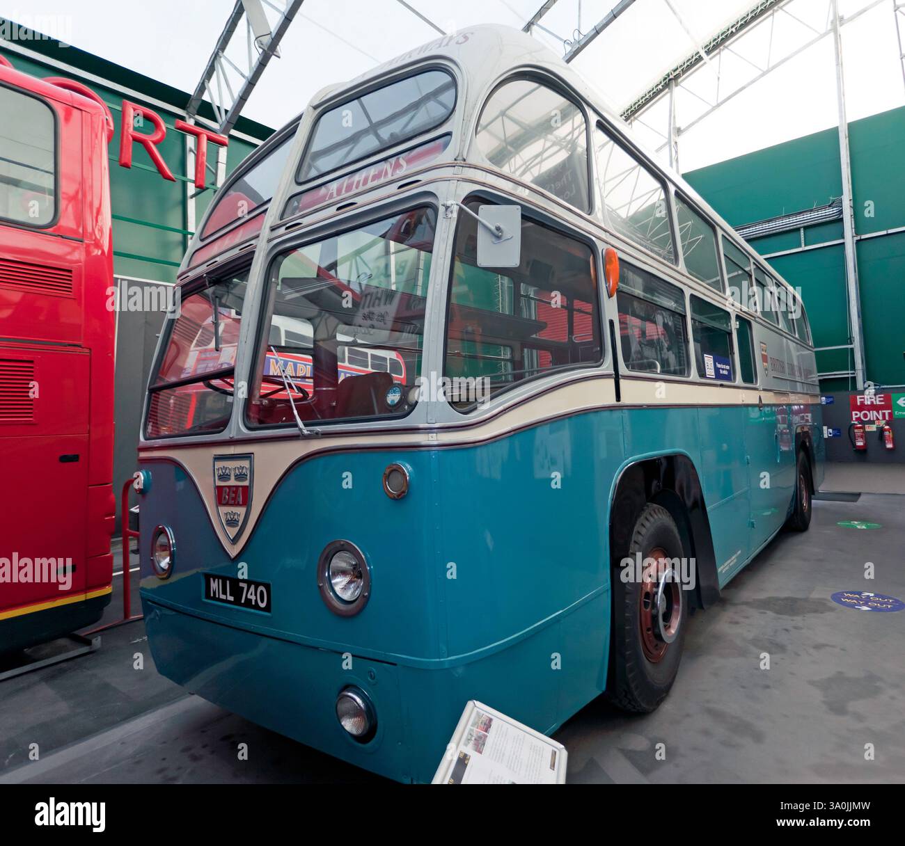 A specially built, 1953, Blue, AEC Regal IV, in British European ...