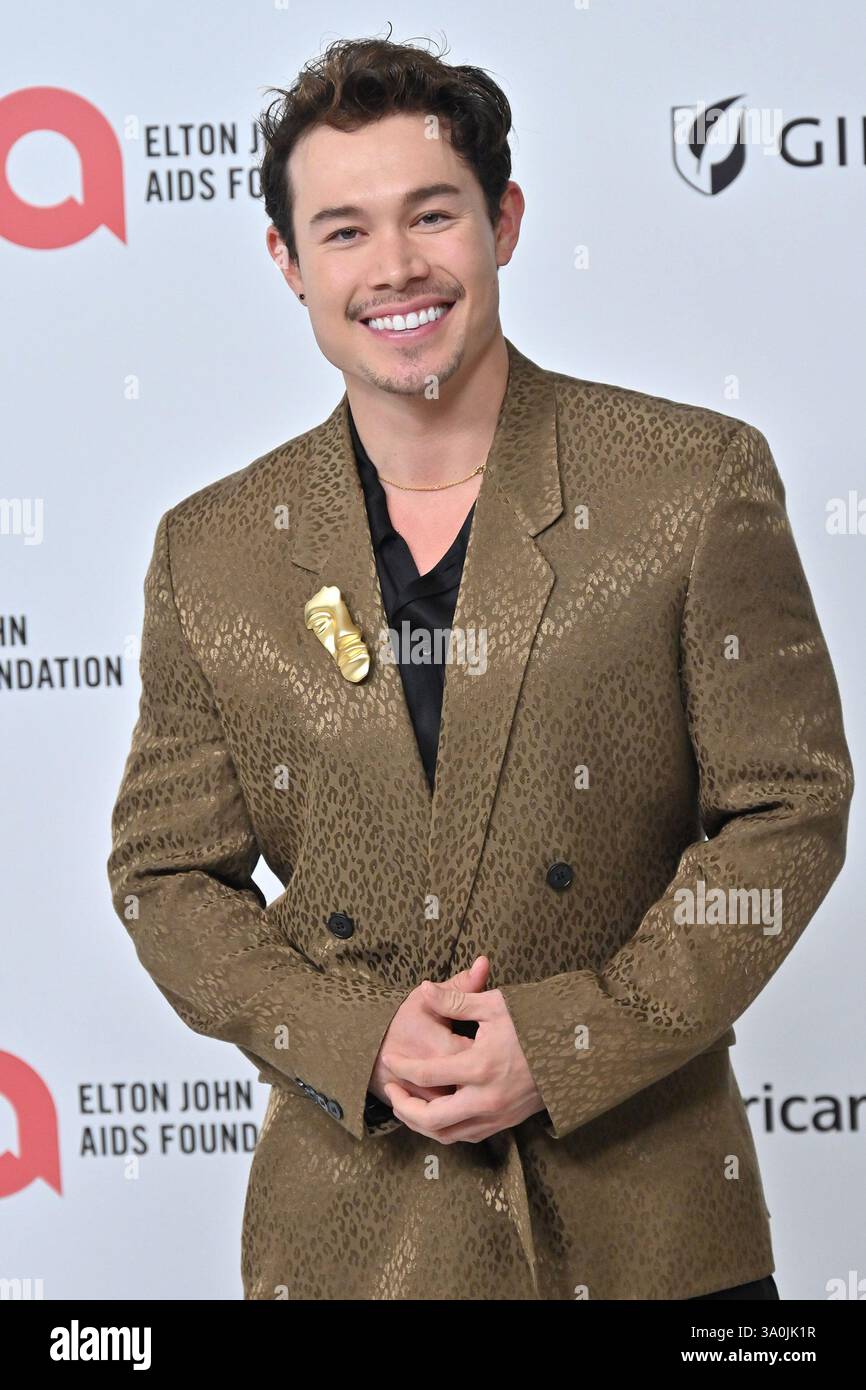 LOS ANGELES - MAR 2: Colton Tran at the Elton John Academy Awards ...