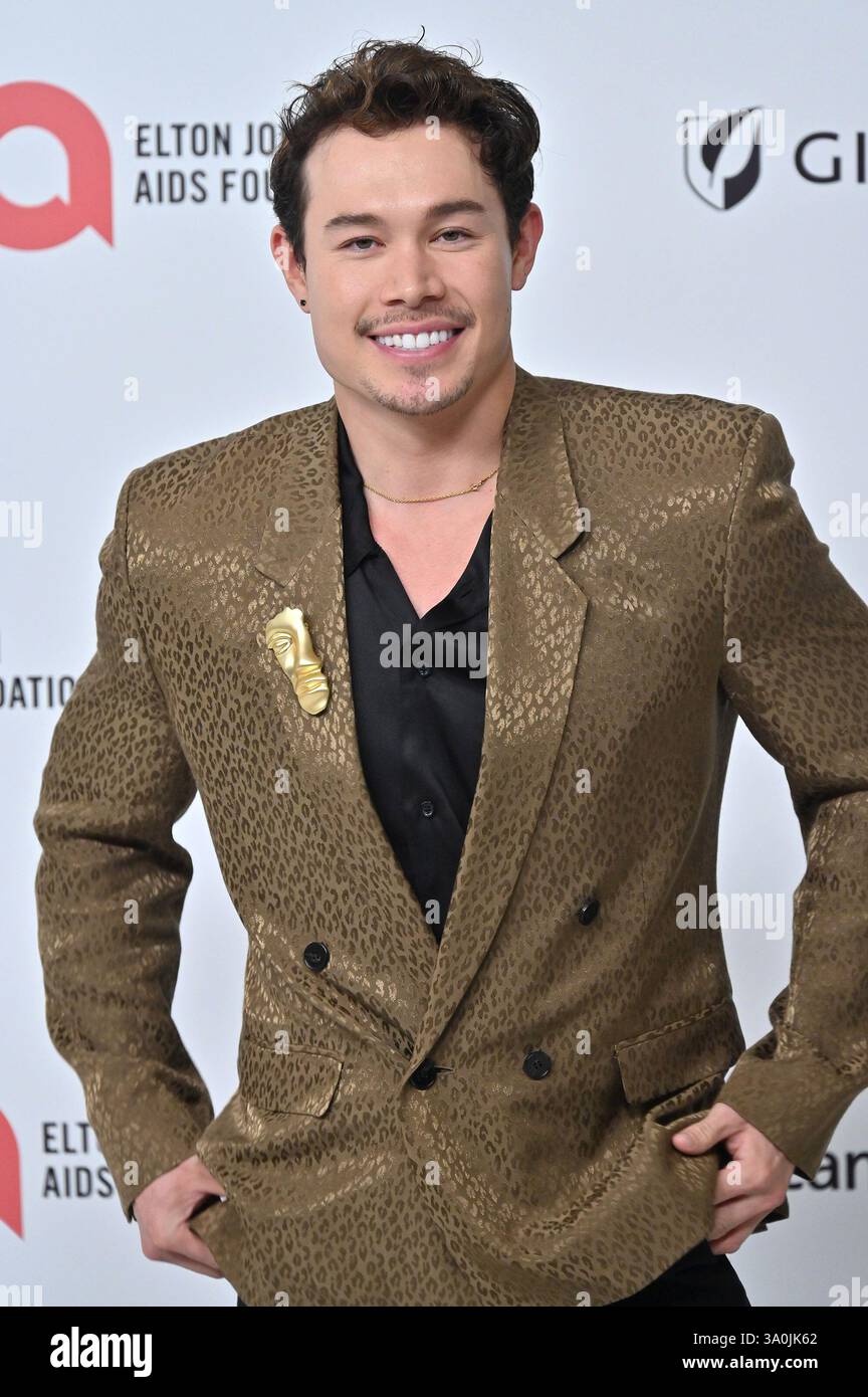 LOS ANGELES - MAR 2: Colton Tran at the Elton John Academy Awards ...