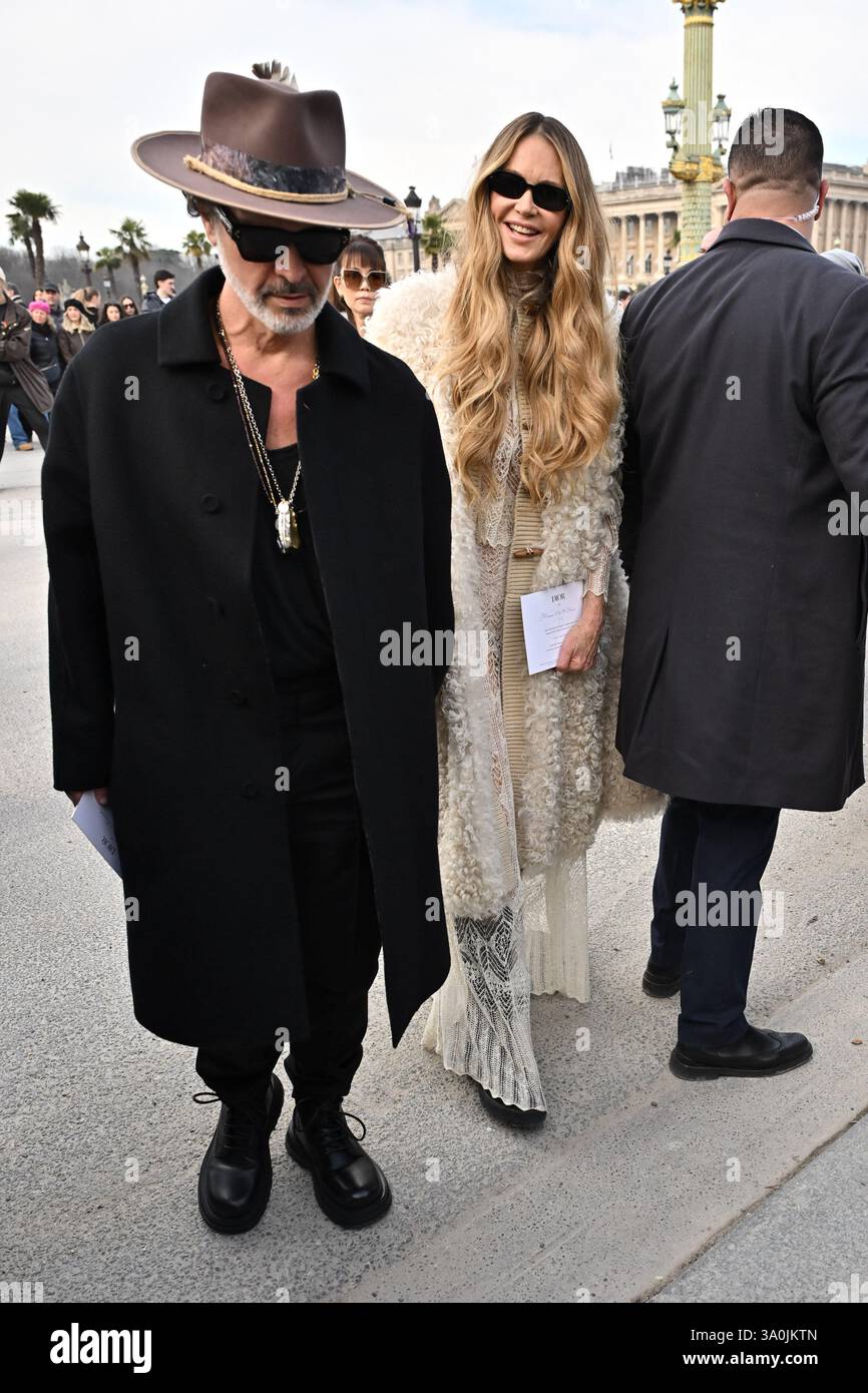 Paris, France. 04th Mar, 2025. Doyle Bramhall, Elle Macpherson arriving ...