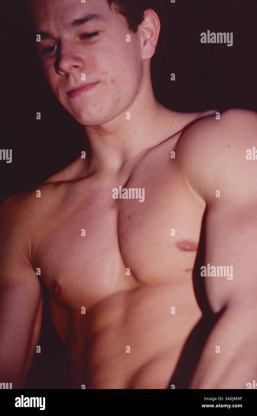 Mark Wahlberg, aka Marky Mark performing at a party to celebrate the ...