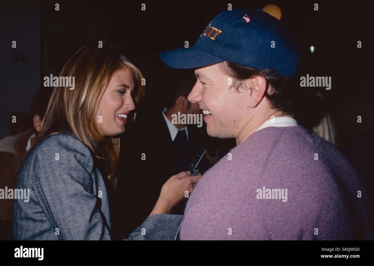 Rhea Durham and Mark Wahlberg attend the 2001 Victoria's Secret Fashion ...