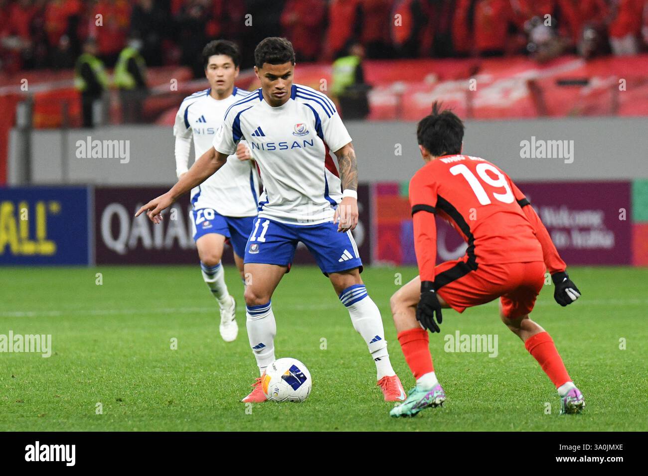 Shanghai, China. 4 March, 2025. Yan Matheus #11 of Yokohama F. Marinos ...