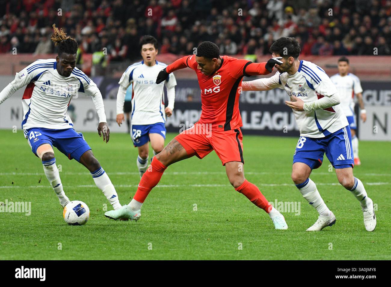 Shanghai, China. 4 March, 2025. Gustavo #9 of Shanghai Port FC during ...