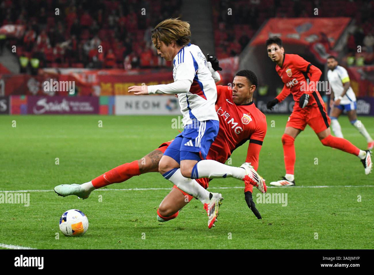 Shanghai, China. 4 March, 2025. Gustavo #9 of Shanghai Port FC during ...