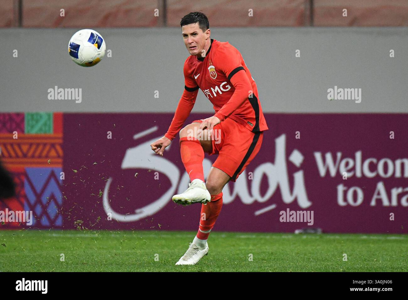 Shanghai, China. 4 March, 2025. Mateus Vital #98 of Shanghai Port FC ...