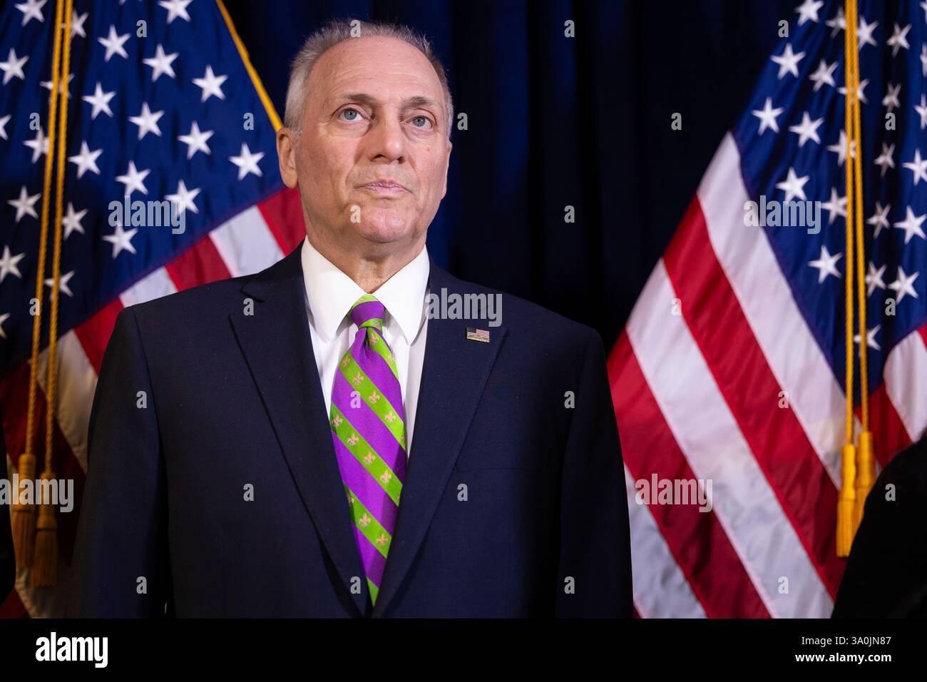 Rep. Steve Scalise (R-La.) looks on during a press conference at ...