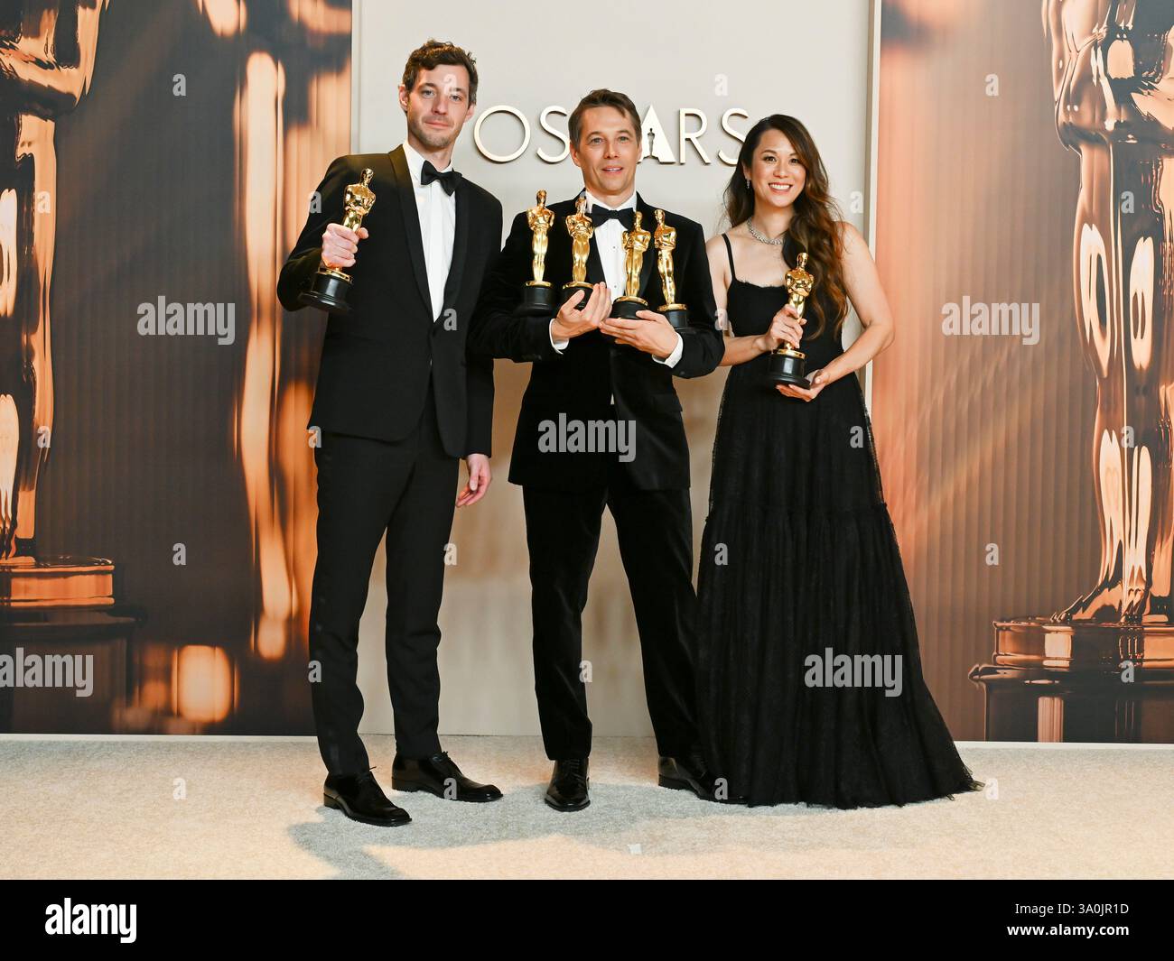 March 2, 2025, Los Angeles, California, USA: (L-R) Sean Baker, Samantha ...