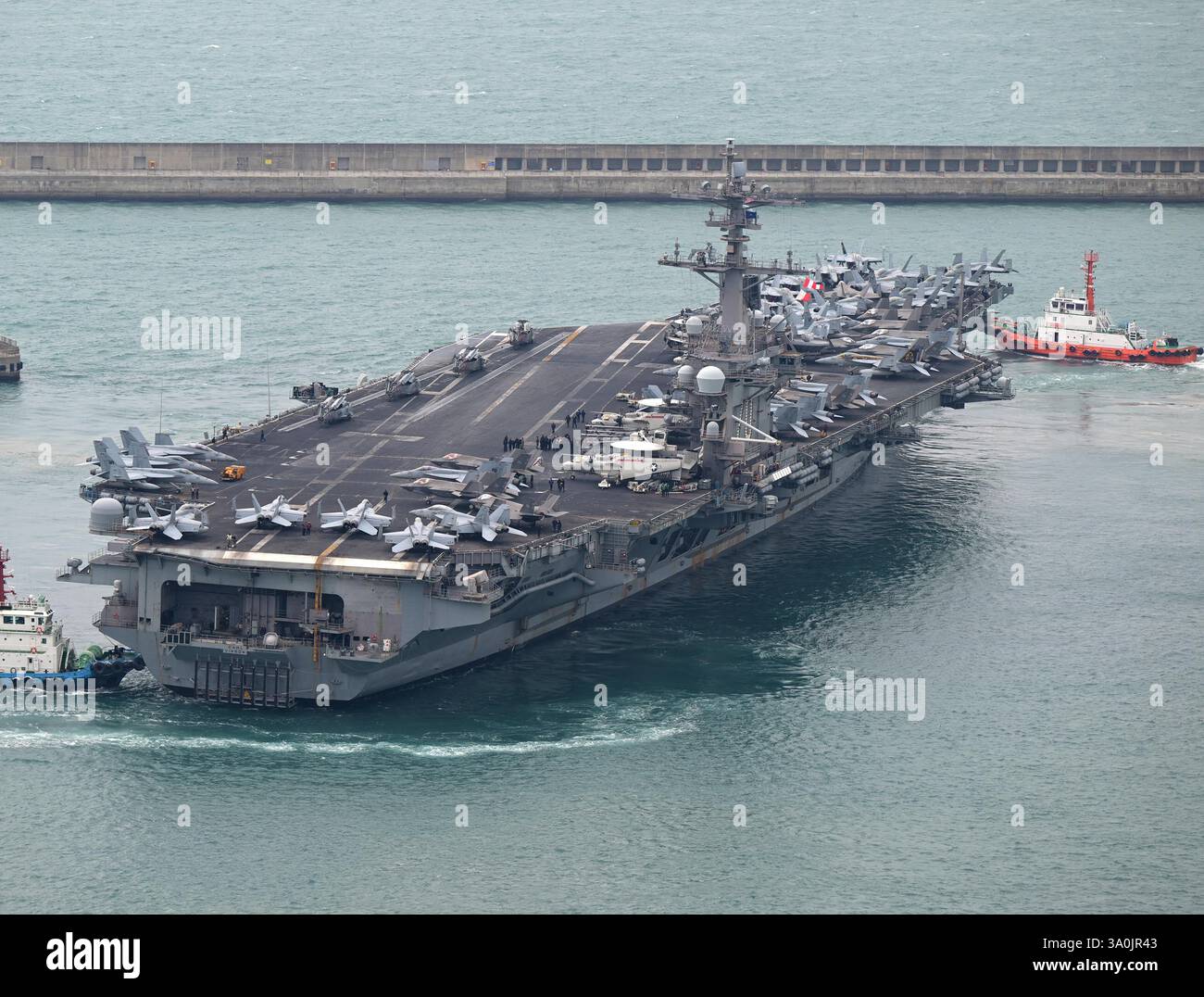 Seoul, South Korea. 2nd Mar, 2025. (Handout Photos) The USS Carl Vinson ...