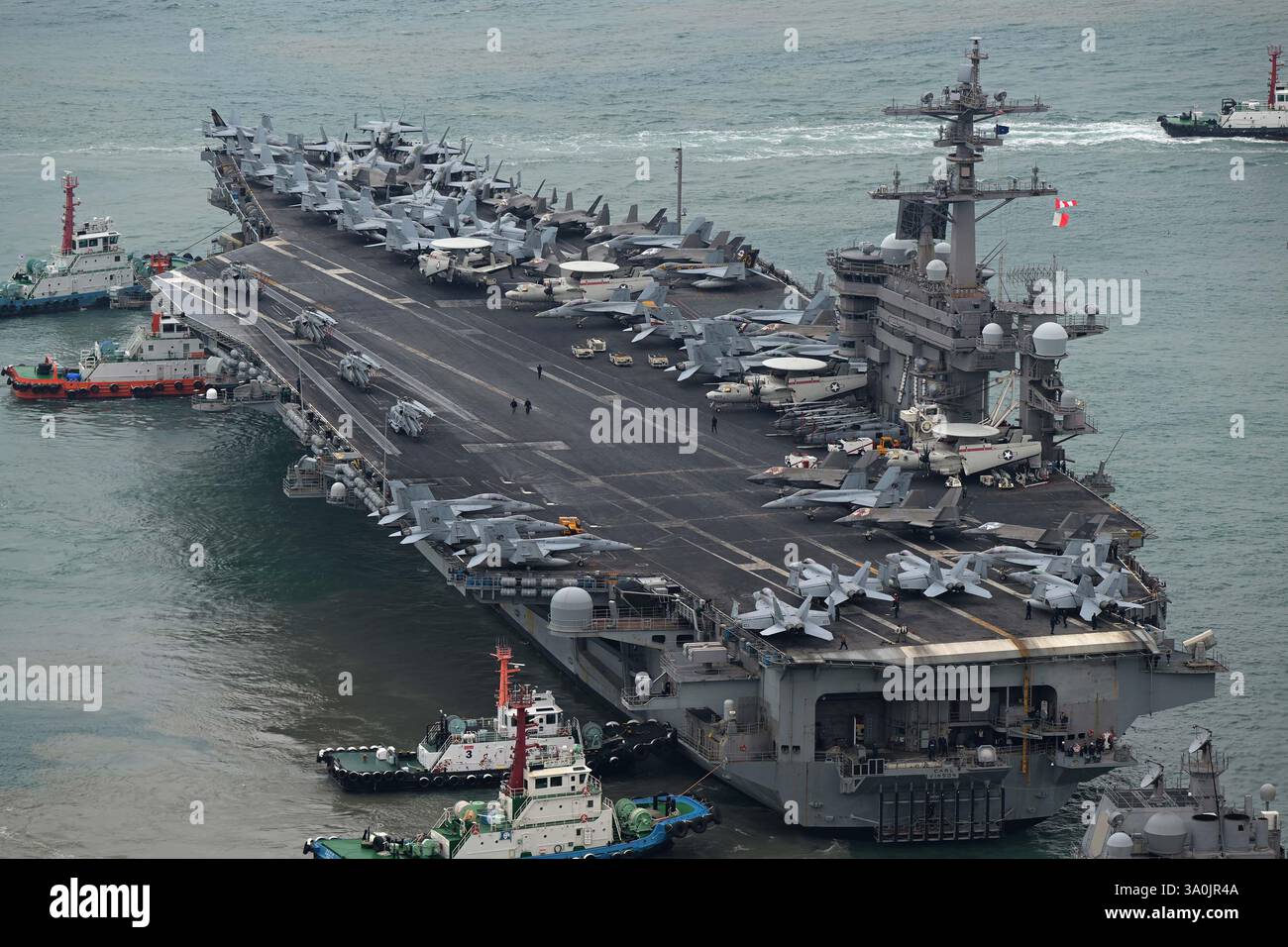 Seoul, South Korea. 2nd Mar, 2025. (Handout Photos) The USS Carl Vinson ...