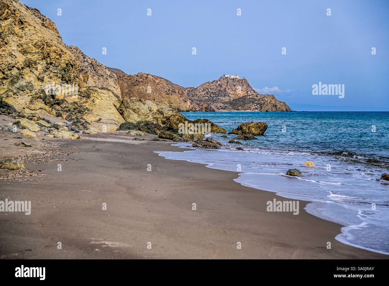 Spanien-Andalusien-Cabo de Gata Natur Uebersicht Mittelmeer Sand Strand ...