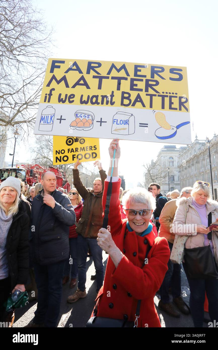 London, UK 4th March 2025. For the 4th protest in London, farmers ...