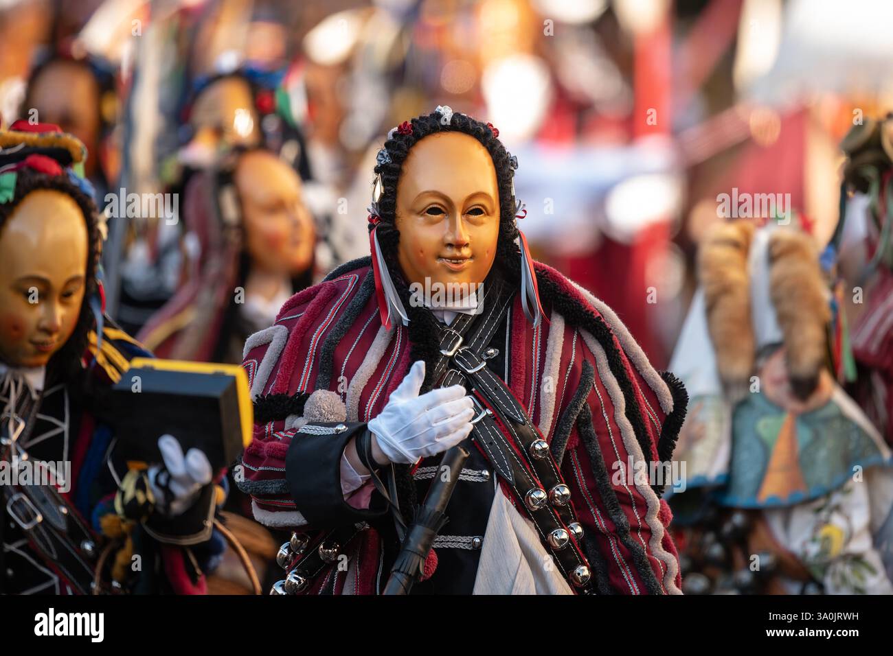 04 March 2025, Baden-Württemberg, Rottweil: A fringed dress, a ...