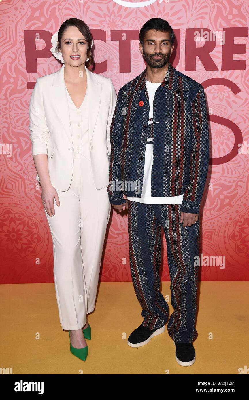 Nicola Thorp mit Partner Nikesh Patel bei der Premiere des Amazon Prime ...