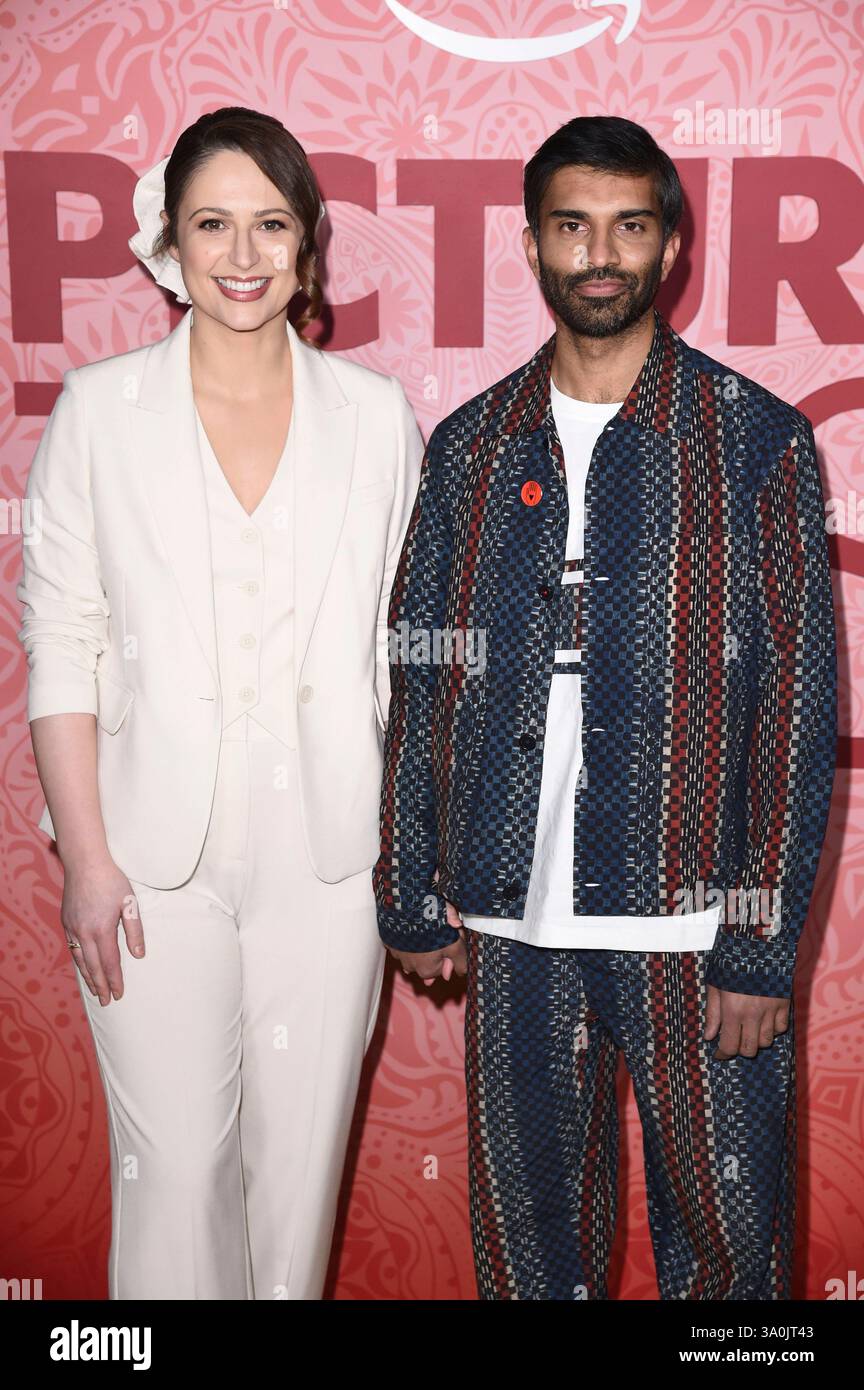 Nicola Thorp mit Partner Nikesh Patel bei der Premiere des Amazon Prime ...
