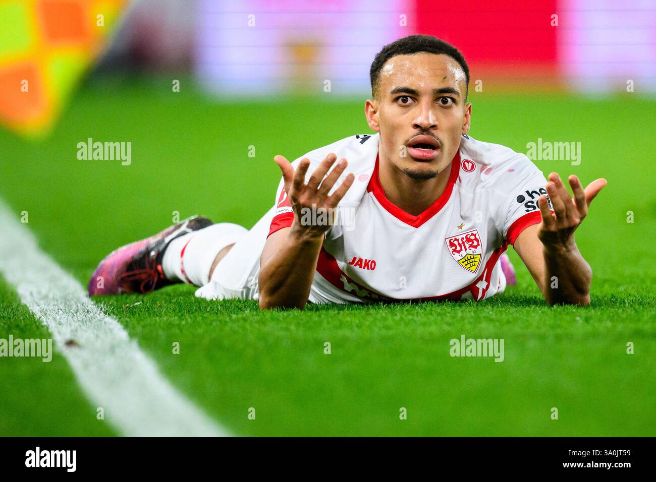 Stuttgart, Germany. 28th Feb, 2025. Soccer: Bundesliga, VfB Stuttgart ...