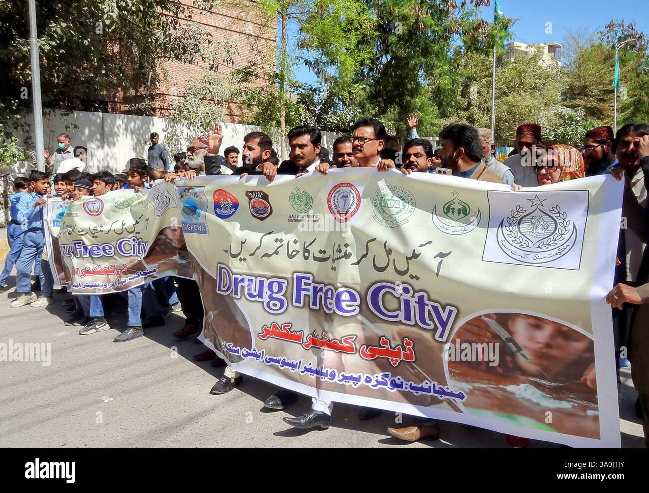 Participants are holding awareness walk against Drugs and demand to ...