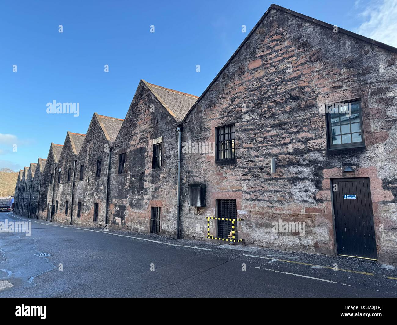 Vintage stone buildings at The Singleton Distillery Stock Photo - Alamy