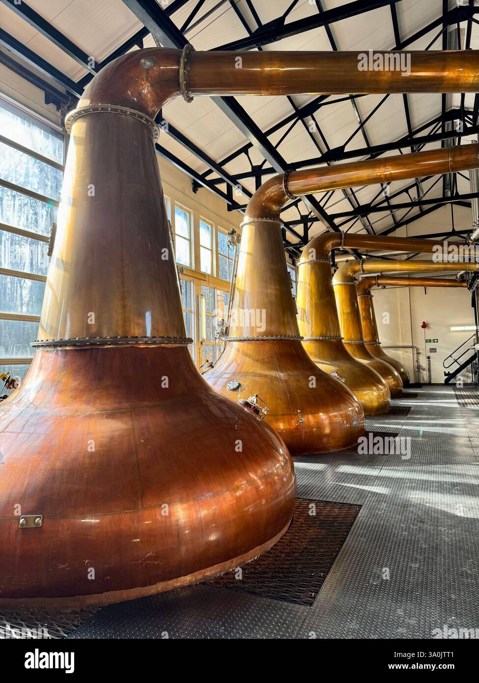 Copper Stills at The Singleton Distillery Stock Photo - Alamy