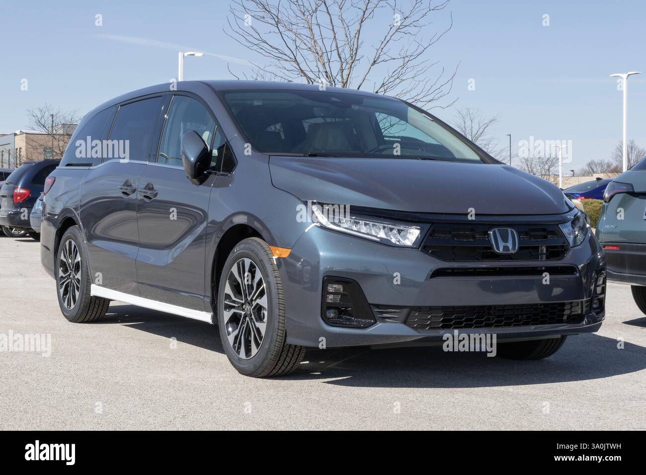 Avon - March 2, 2025: Honda Odyssey Elite minivan display at a ...