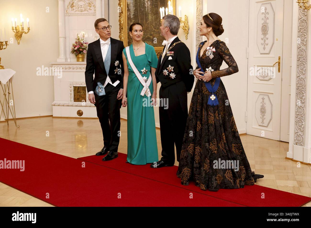 President of the Republic of Finland Alexander Stubb, left, and his ...