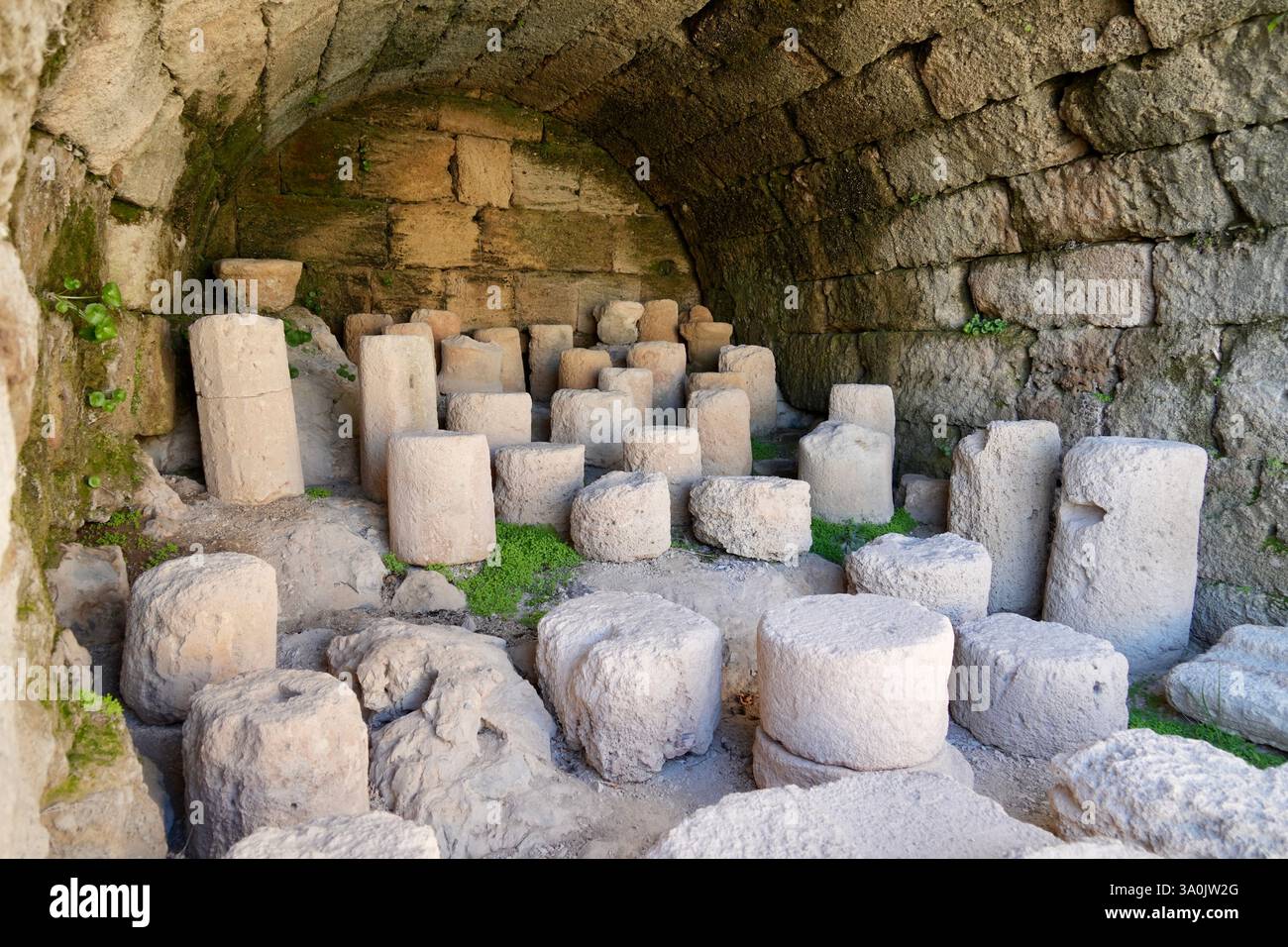 Internal Stone structure at The Acropolis Stock Photo - Alamy