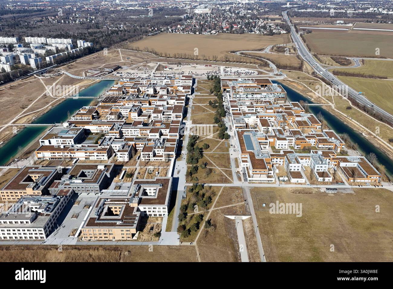 Luftbild Firmengelaende INFINEON Technologies AG. Kampeon,Campeon ...