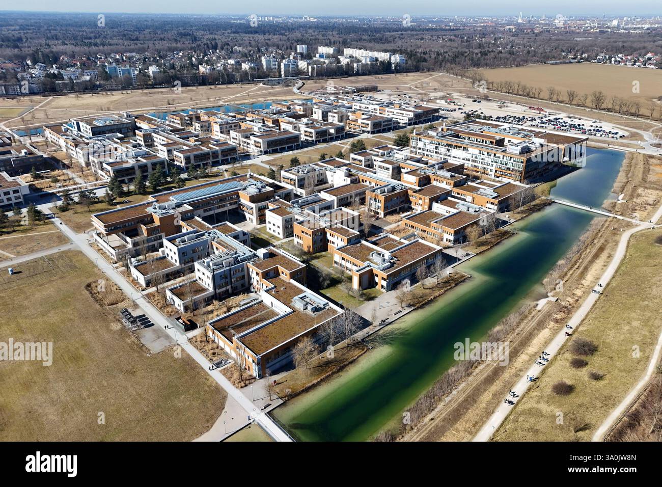 Luftbild Firmengelaende INFINEON Technologies AG. Kampeon,Campeon ...