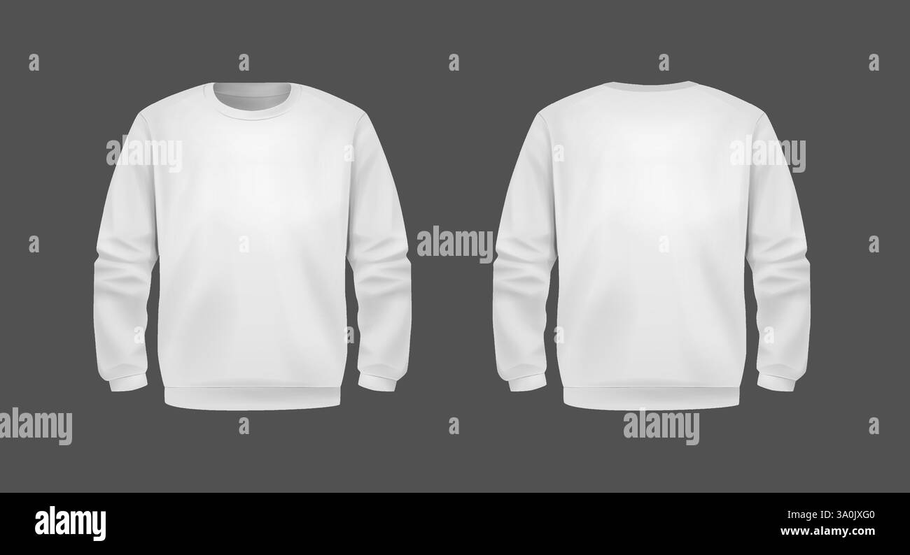 Stylish White Unisex Hoodie. Front and Back View. Sports hoodies. Cozy ...