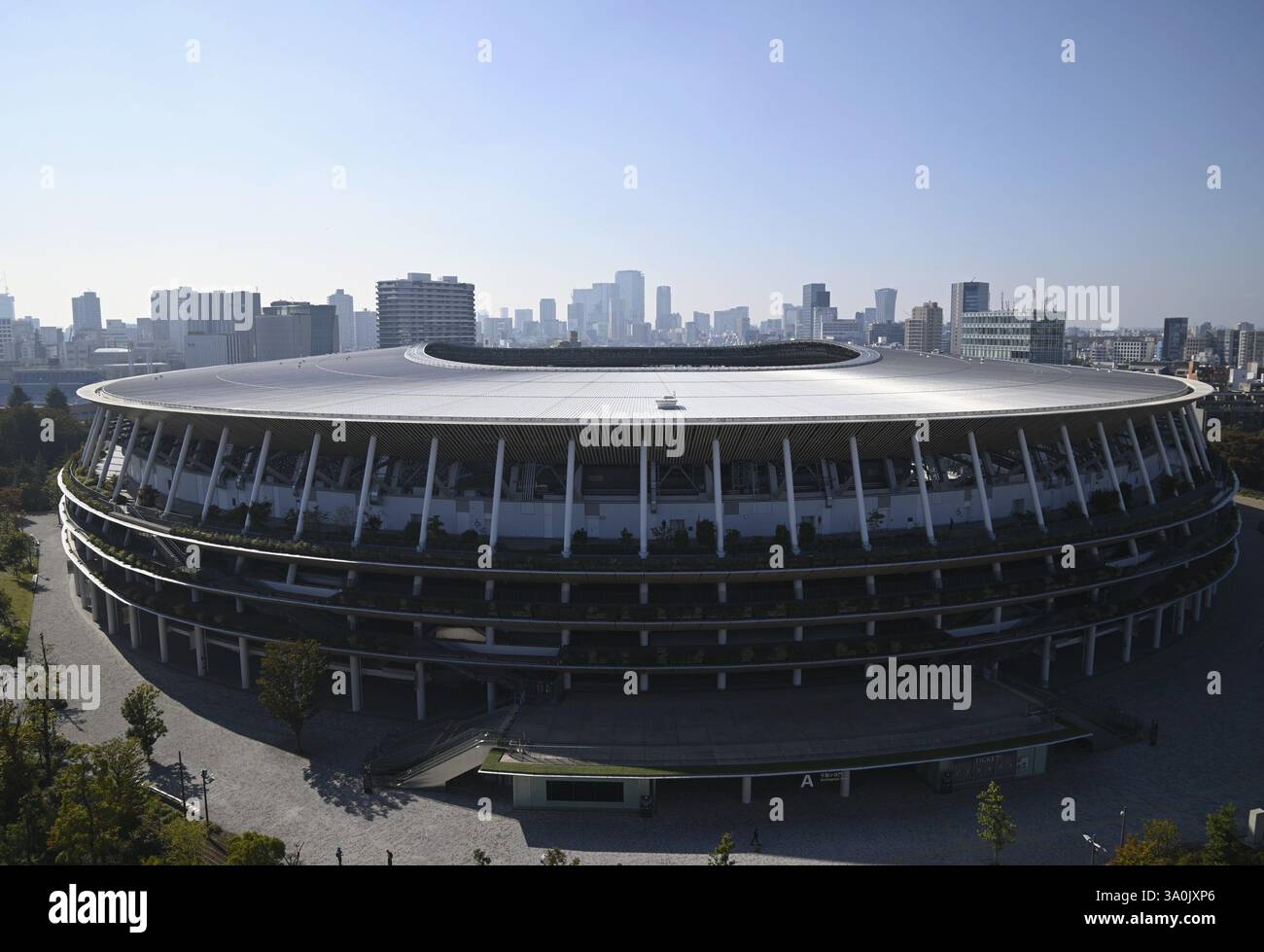 Scenic view of the National Stadium as seen from the 7th floor of the 4 ...