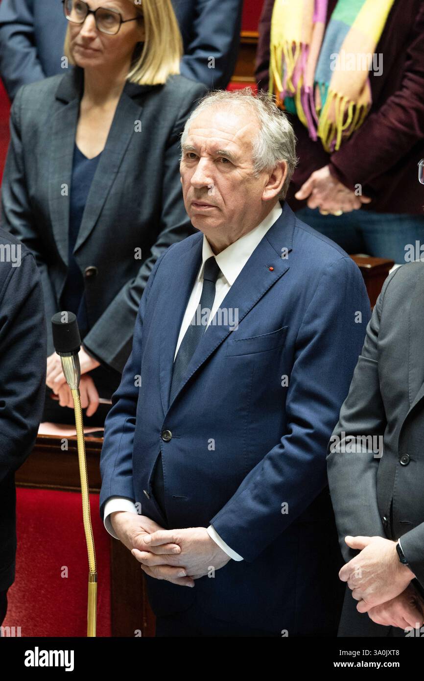 Paris, France. 04th Mar, 2025. French Prime Minister Francois Bayrou ...