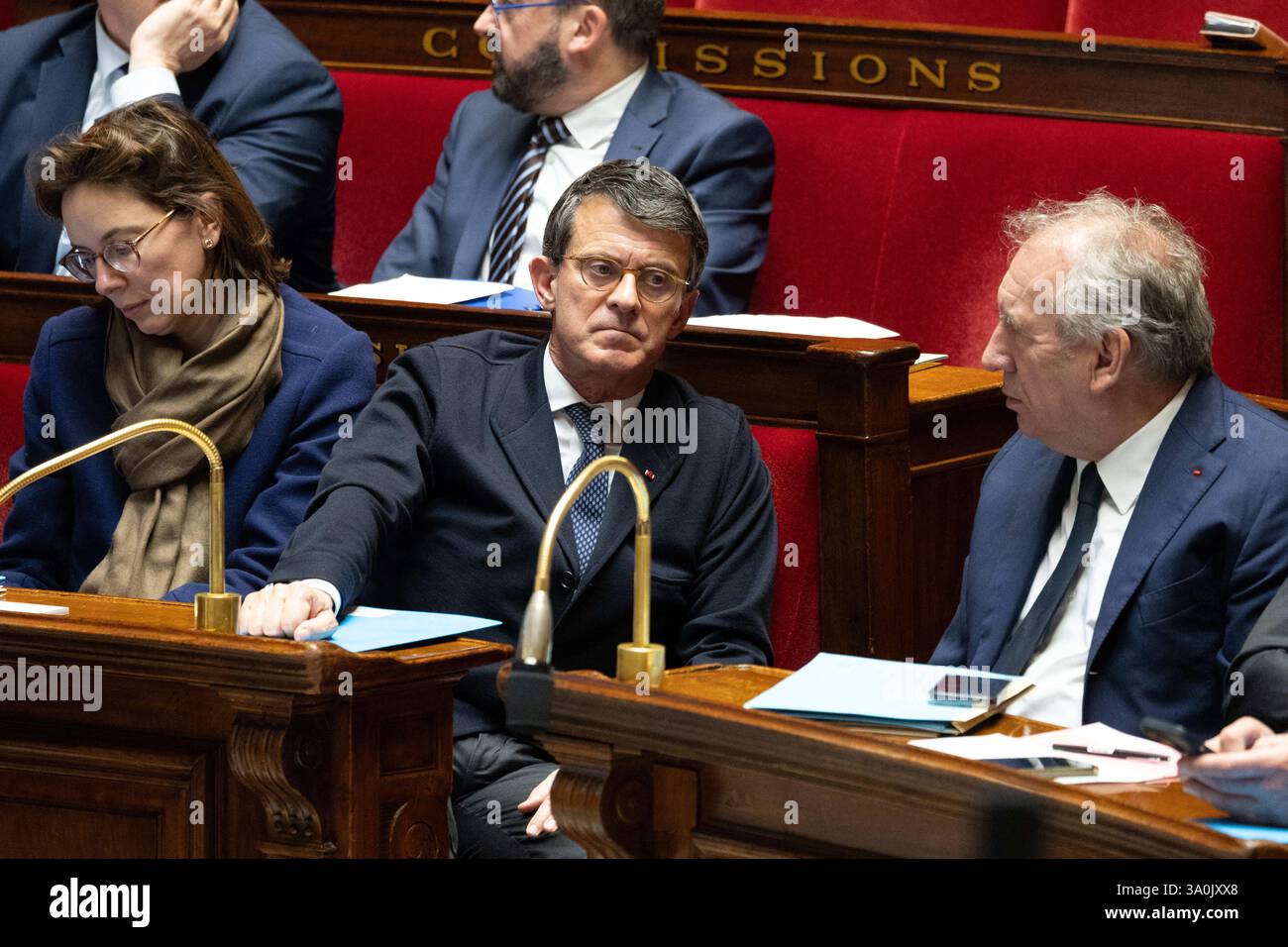 Paris, France. 04th Mar, 2025. French Minister of Overseas Manuel Valls ...