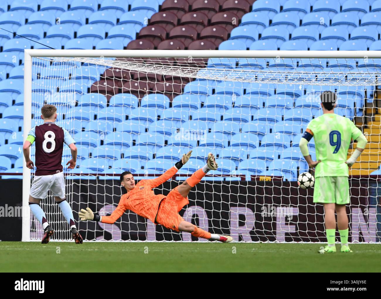 Birmingham, UK. 4th Mar, 2025. Aidan Borland of Aston Villa scores his ...