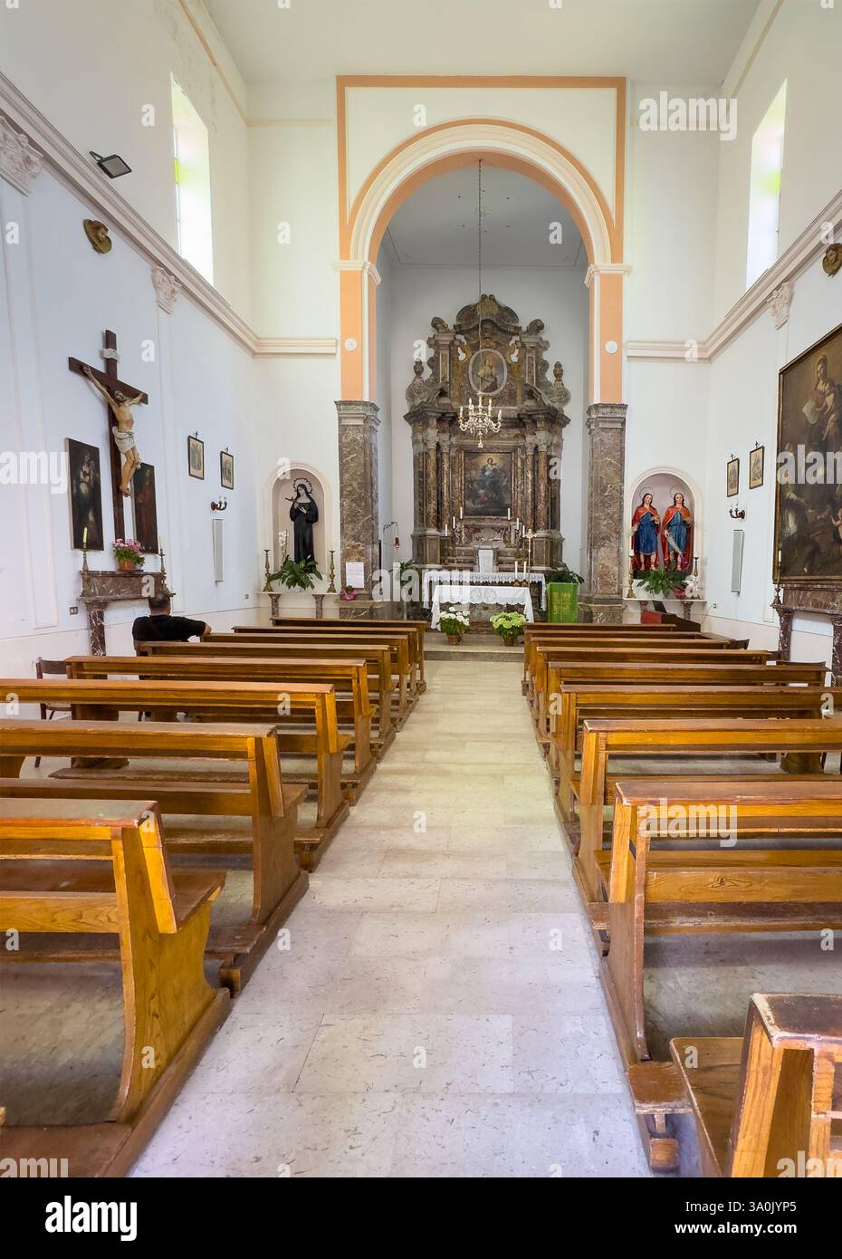 Taormina, Sicily, Italy - July 5, 2024: Church of Santa Domenica. View ...