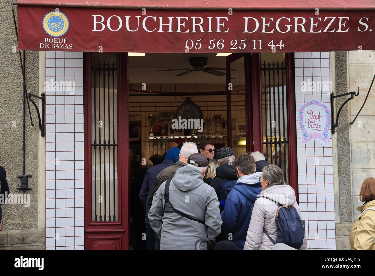 The famous "Bazas Fat Ox Festival" in Gironde in southwestern France ...